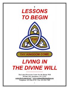 Divine Will Booklets II – Coming of the Kingdom